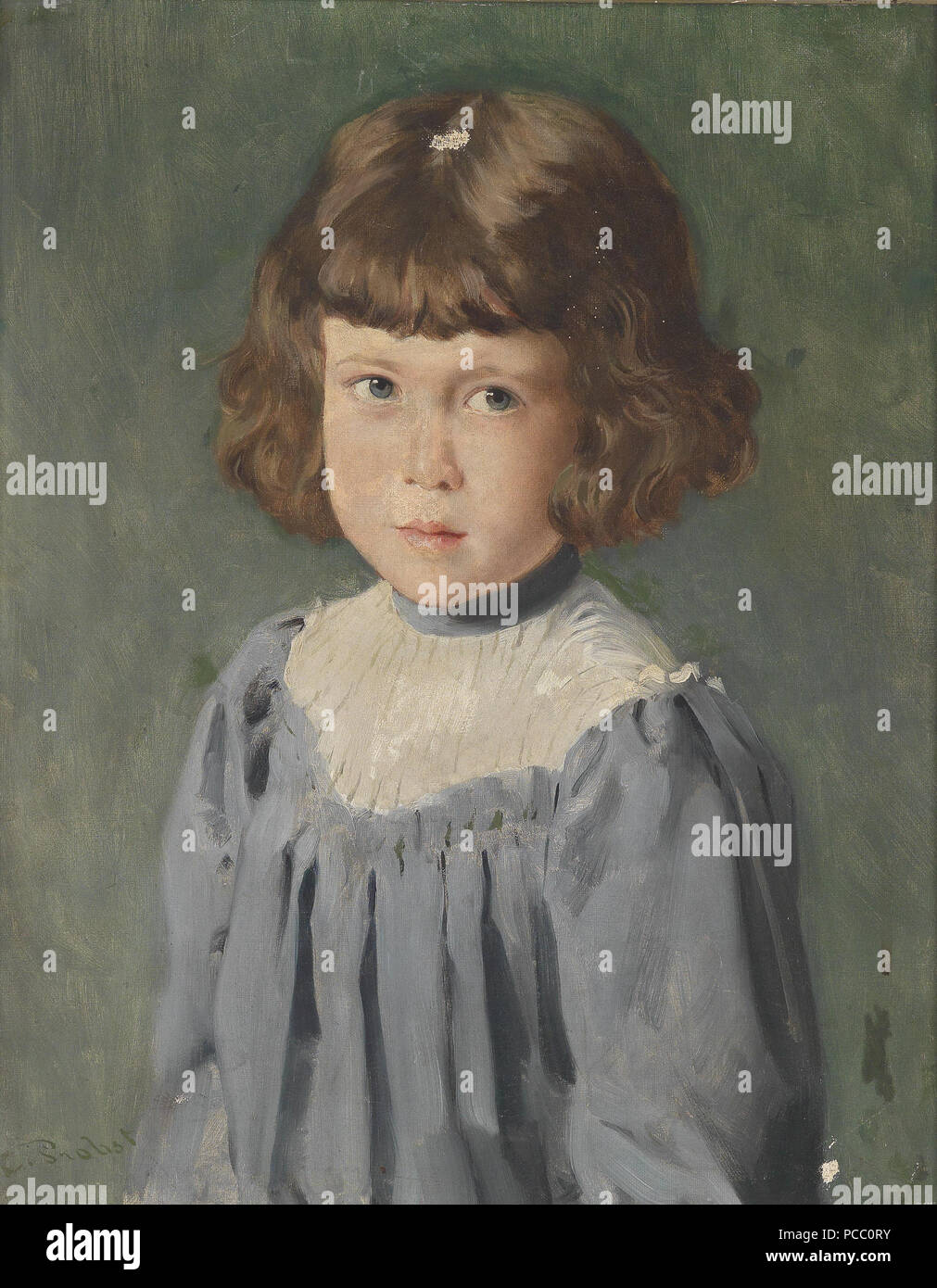 1 Carl Probst Mädchenbildnis Stock Photo - Alamy