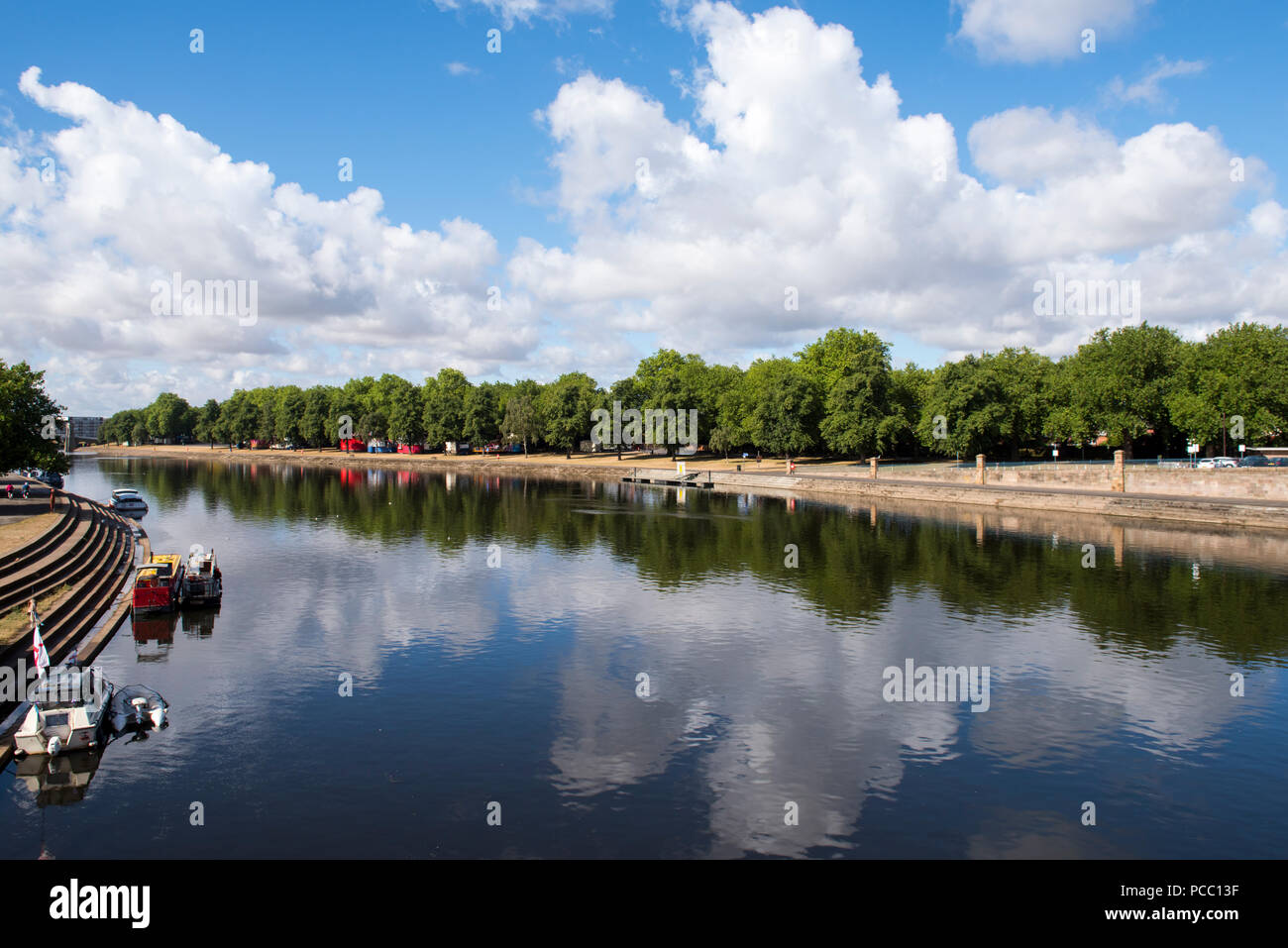 Sunny Summer Day at Victoria Embankment in Nottingham, Nottinghamshire ...