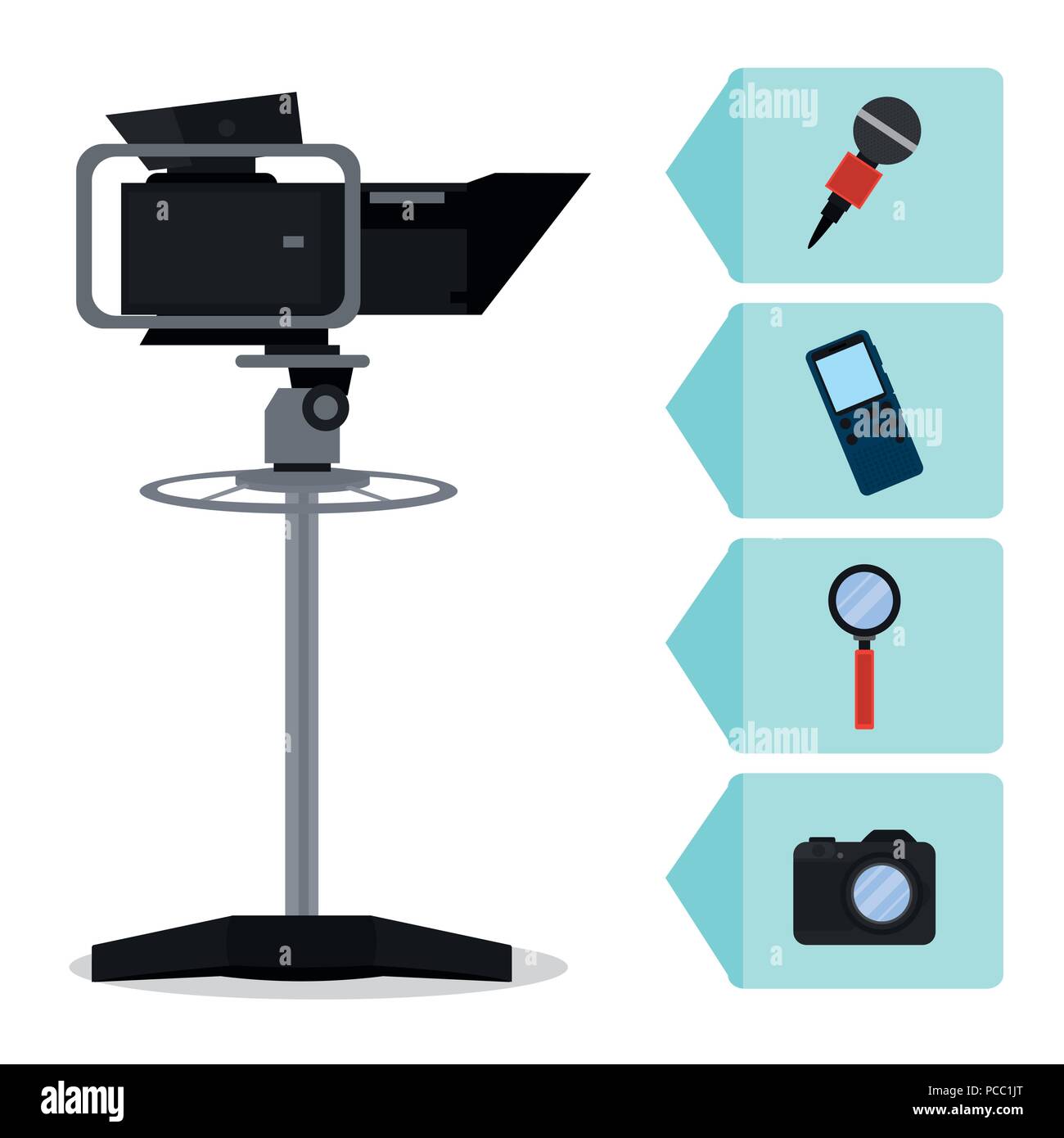 Set of journalism devices icons Stock Vector Image & Art - Alamy