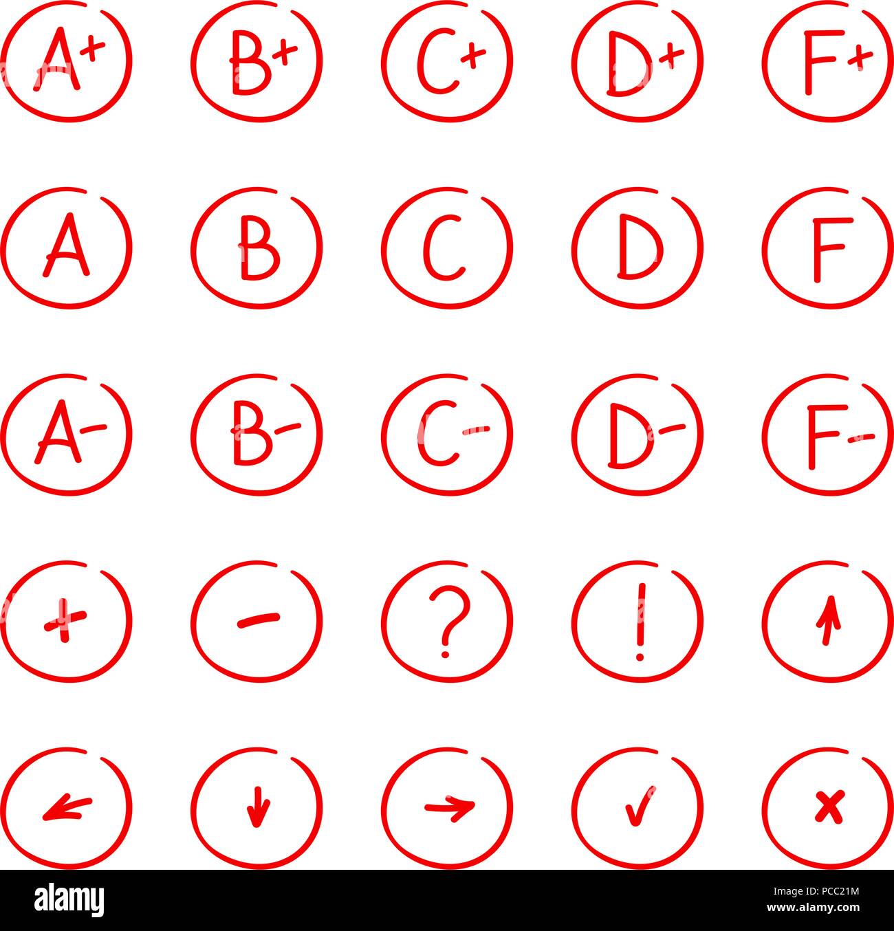 Grading system vector vectors hi-res stock photography and images - Alamy