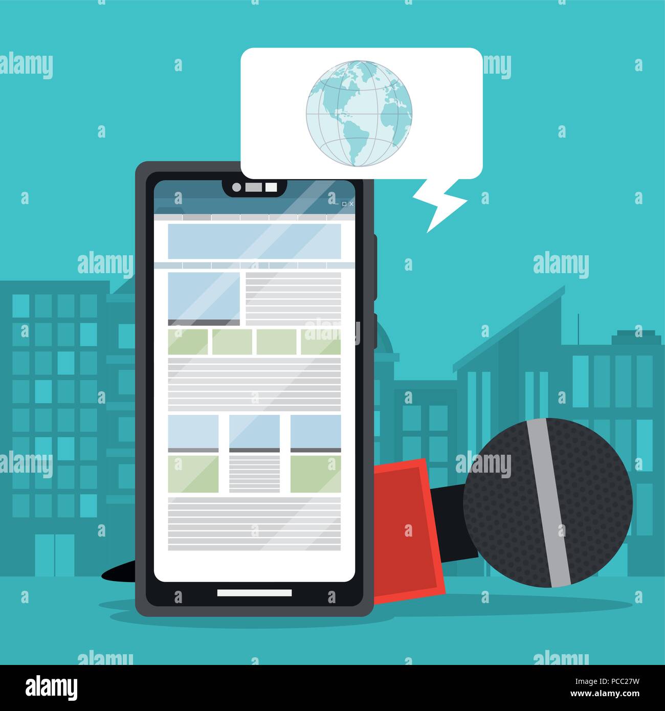 News from the world Stock Vector Images - Alamy