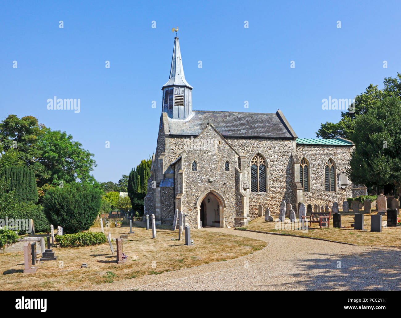 A view of the parish church of St Mary at Lower Hellesdon, Norfolk ...