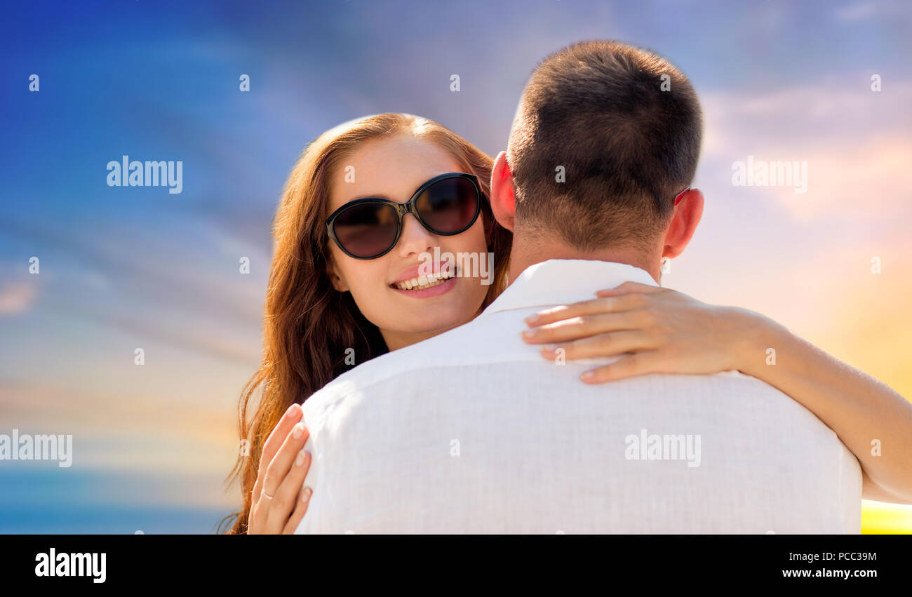 happy couple hugging Stock Photo - Alamy