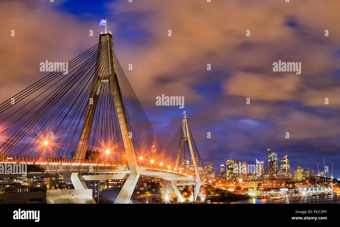 Anzac bridge distant hi-res stock photography and images - Alamy