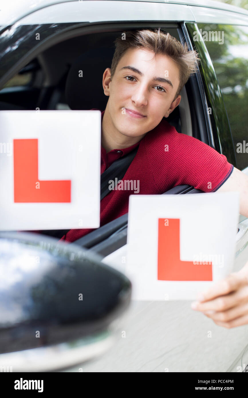 Boy driving hi-res stock photography and images - Alamy