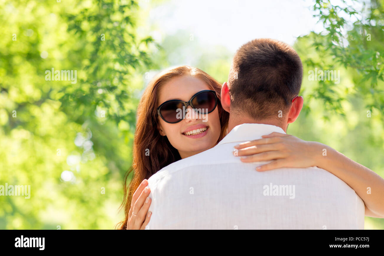 happy couple hugging Stock Photo - Alamy