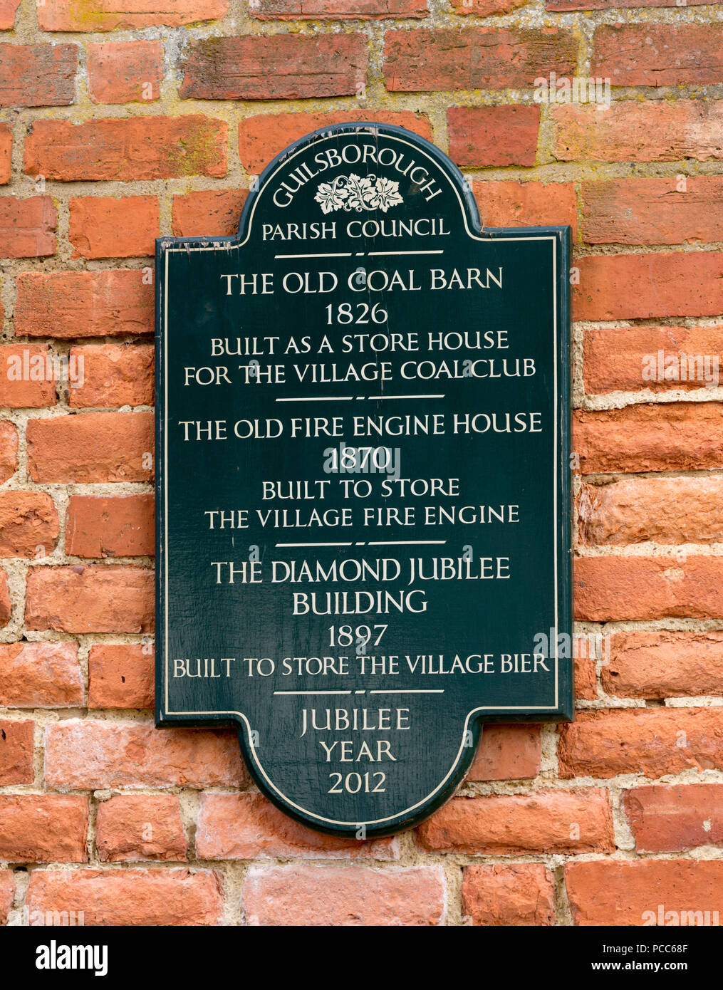 The Old Coal Barn and Fire Engine House sign, Guilsborough ...
