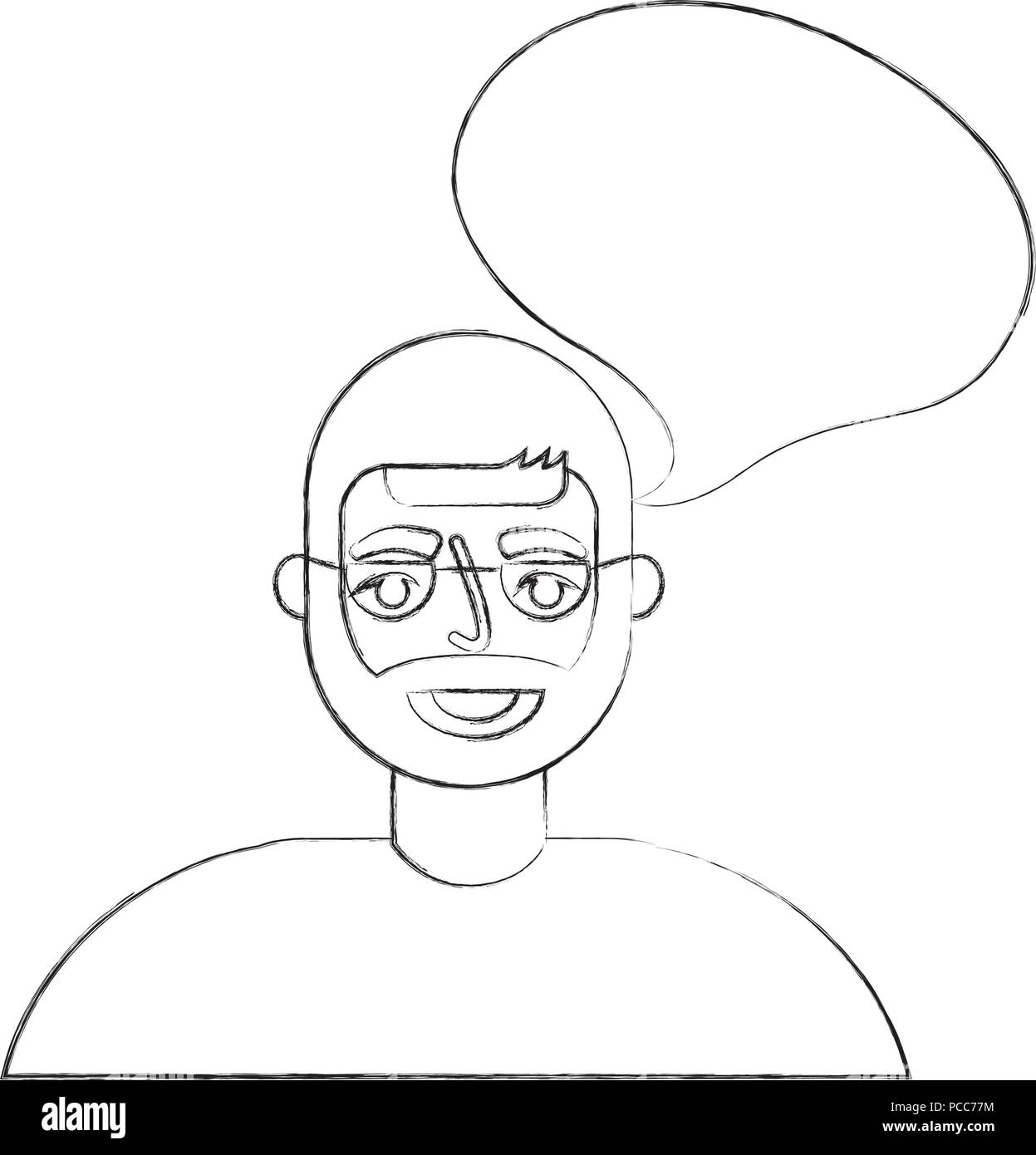 Human profile old drawing Stock Vector Images - Alamy