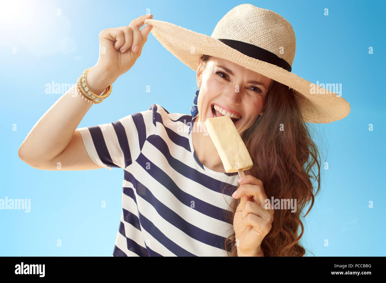 Biting sticks hi-res stock photography and images - Alamy