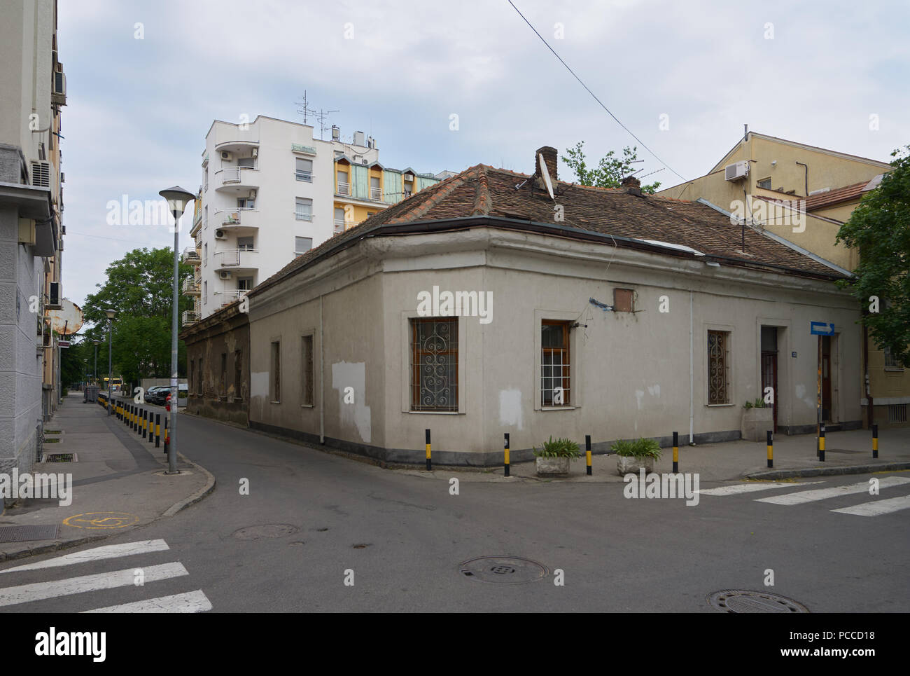 Belgrade, Serbia - May 04, 2018: Old house on Solunska street Stock ...