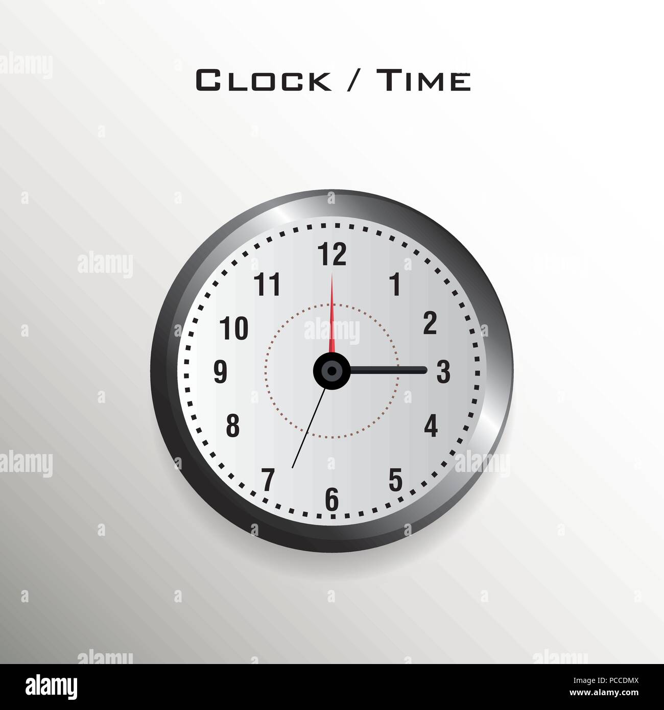 basic clock icon over white background, colorful design. vector ...
