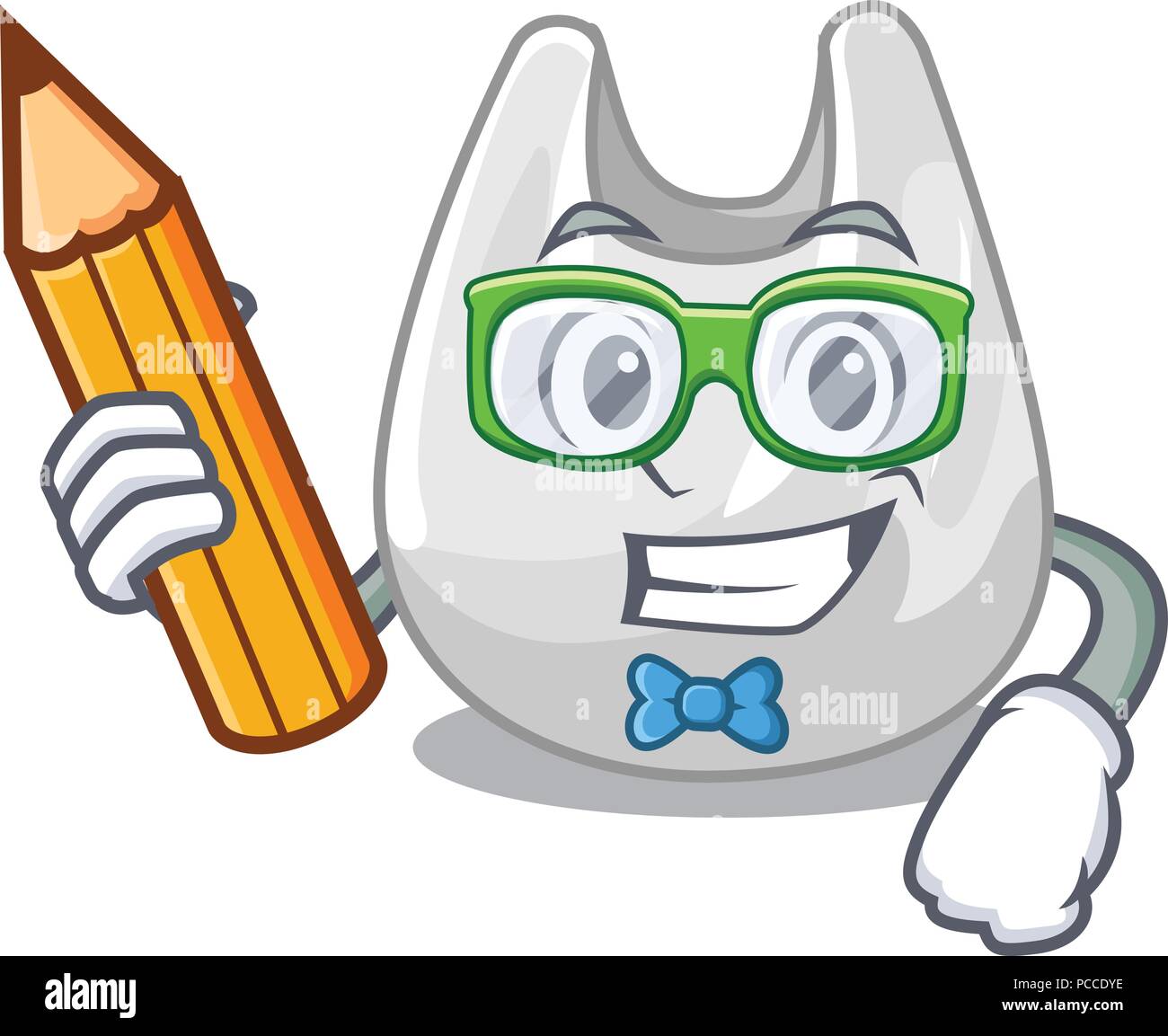 Student plastic bag character cartoon Stock Vector Image & Art - Alamy