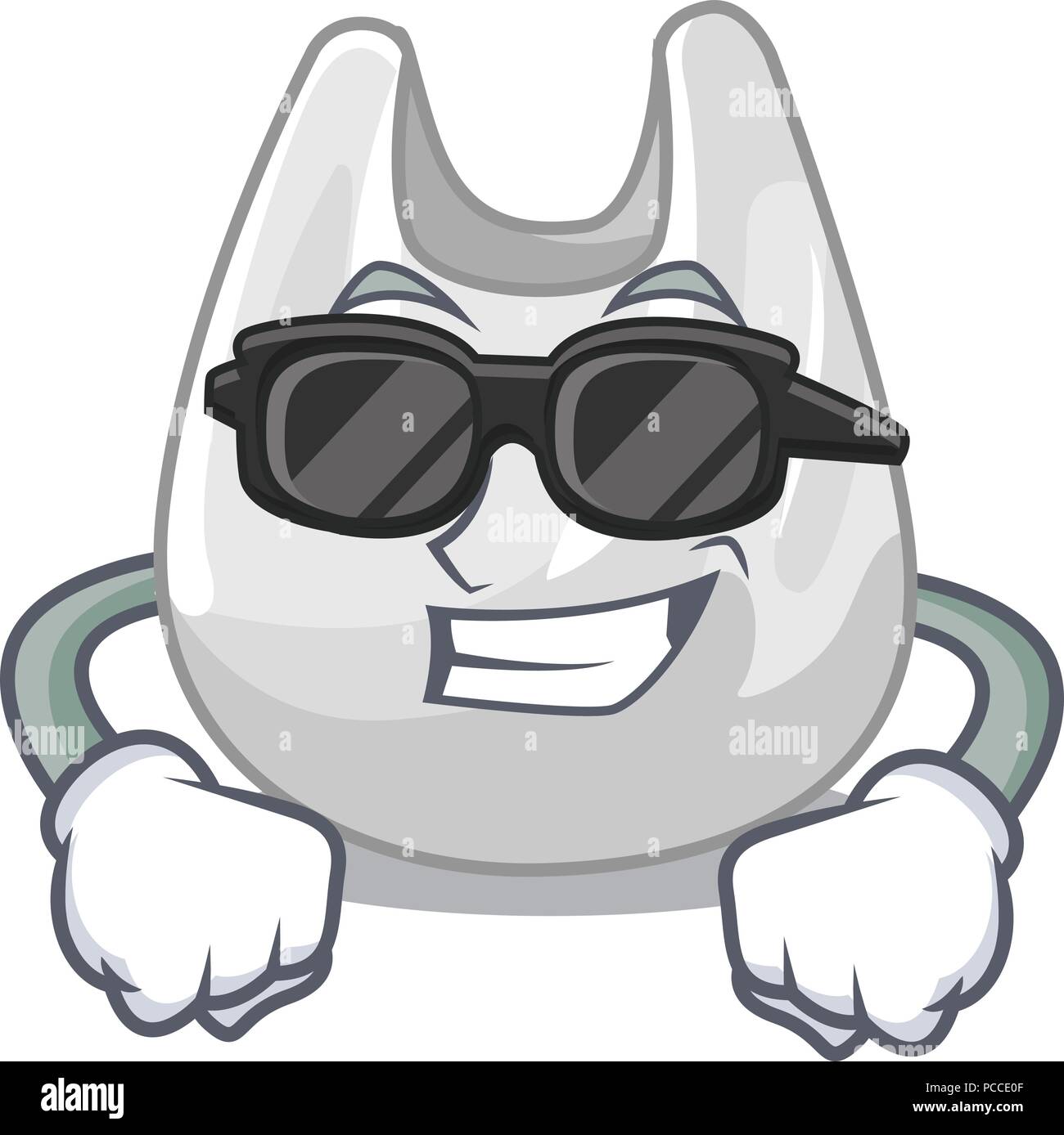 Super cool plastic bag character cartoon Stock Vector Image & Art - Alamy