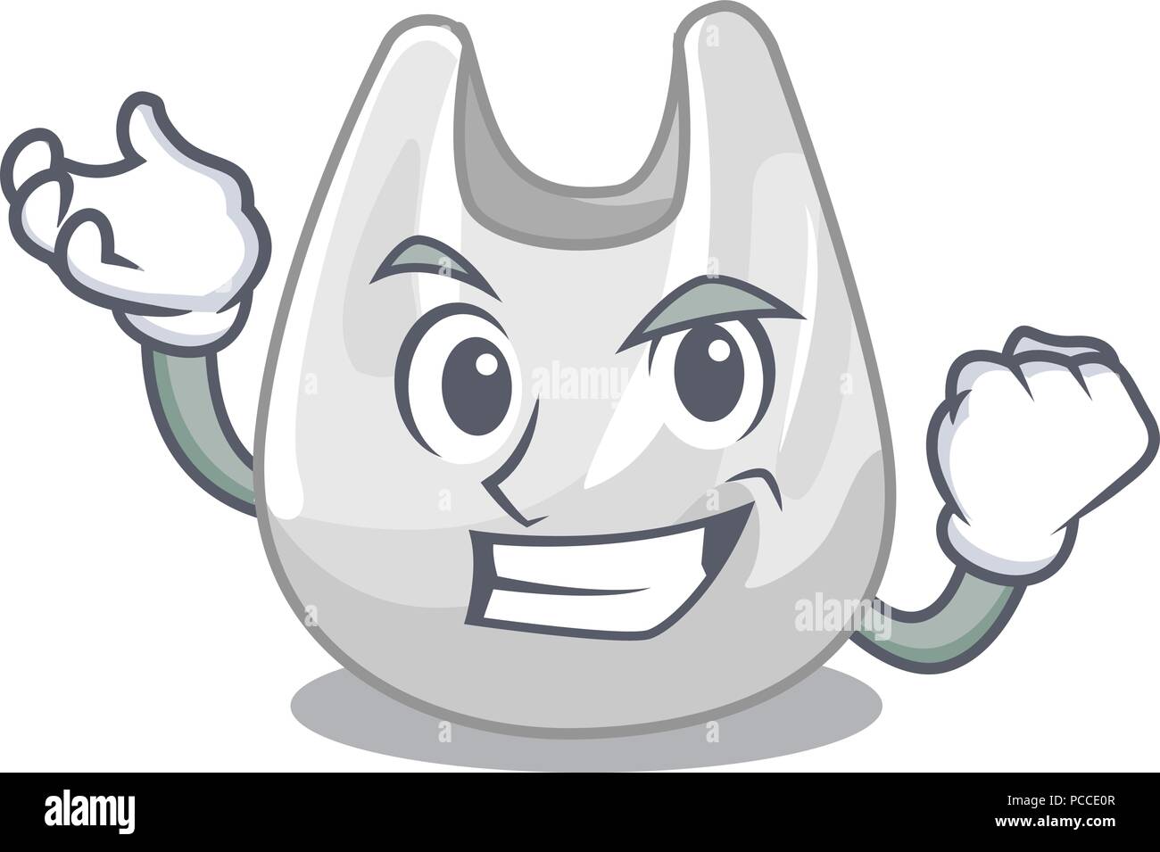 Successful plastic bag character cartoon Stock Vector Image & Art - Alamy