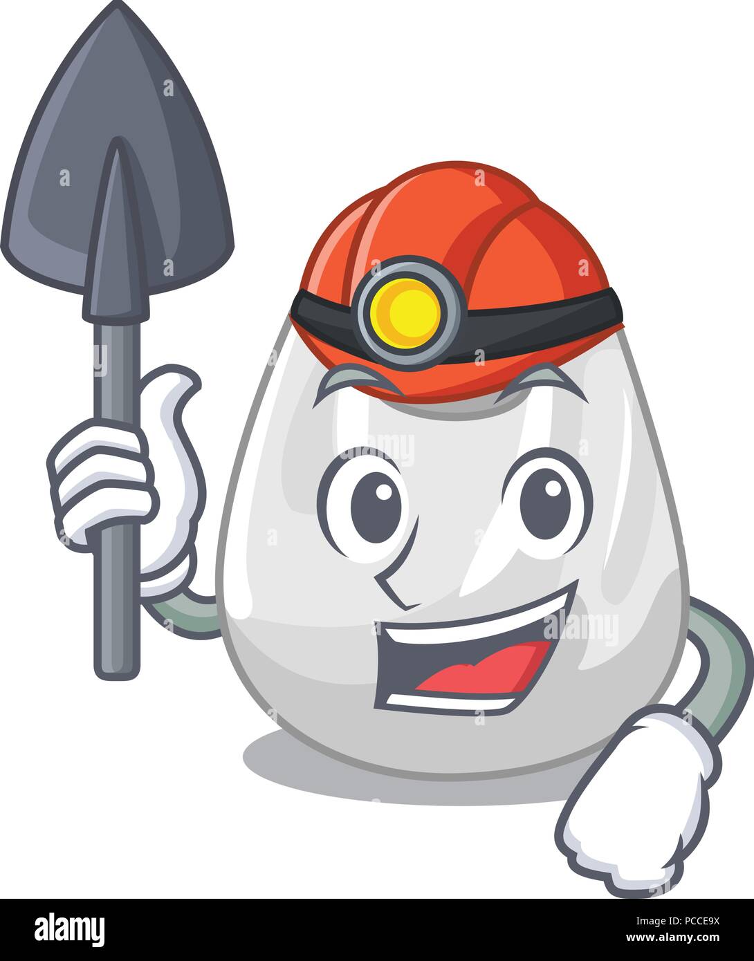 Miner plastic bag mascot cartoon Stock Vector Image & Art - Alamy