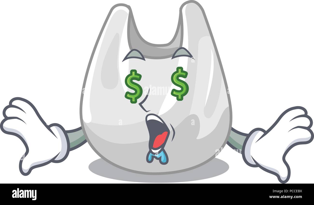Money eye plastic bag mascot cartoon Stock Vector Image & Art - Alamy