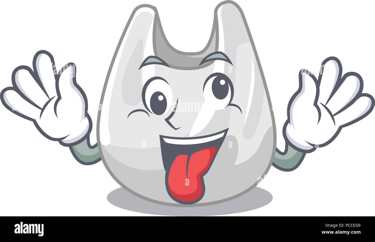 Crazy plastic bag mascot cartoon Stock Vector Image & Art - Alamy