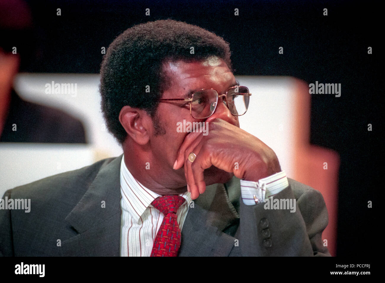 Bill Morris at the TUC Conference in Brighton in 1997 Stock Photo - Alamy