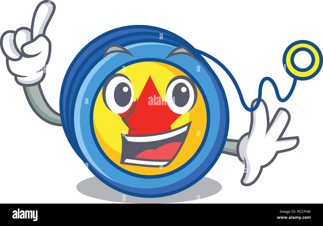 Finger yoyo mascot cartoon style Stock Vector Image & Art - Alamy