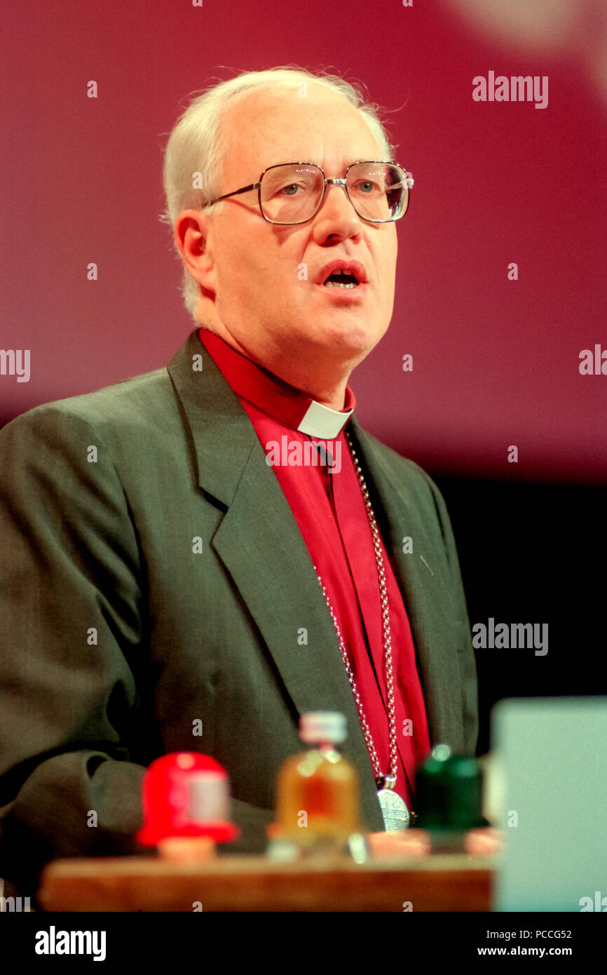 The Archbishop of Canterbury, Dr George Carey, addressing the TUC ...