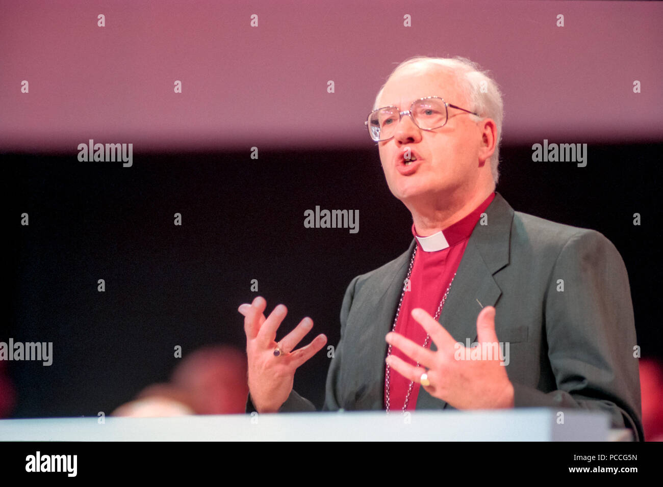 The Archbishop of Canterbury, Dr George Carey, addressing the TUC ...
