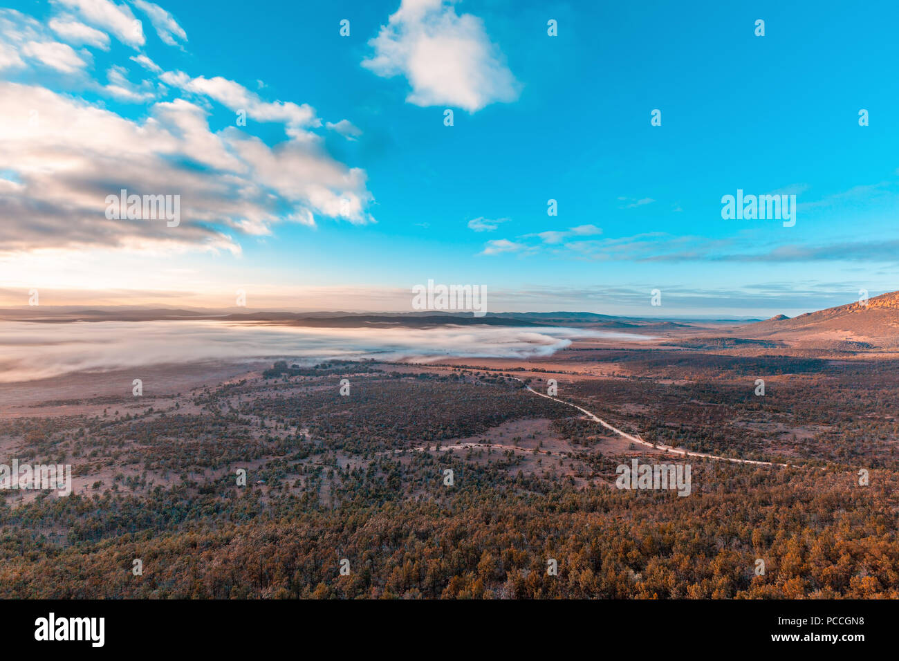 Sunrise in beautiful Australian outback Stock Photo - Alamy