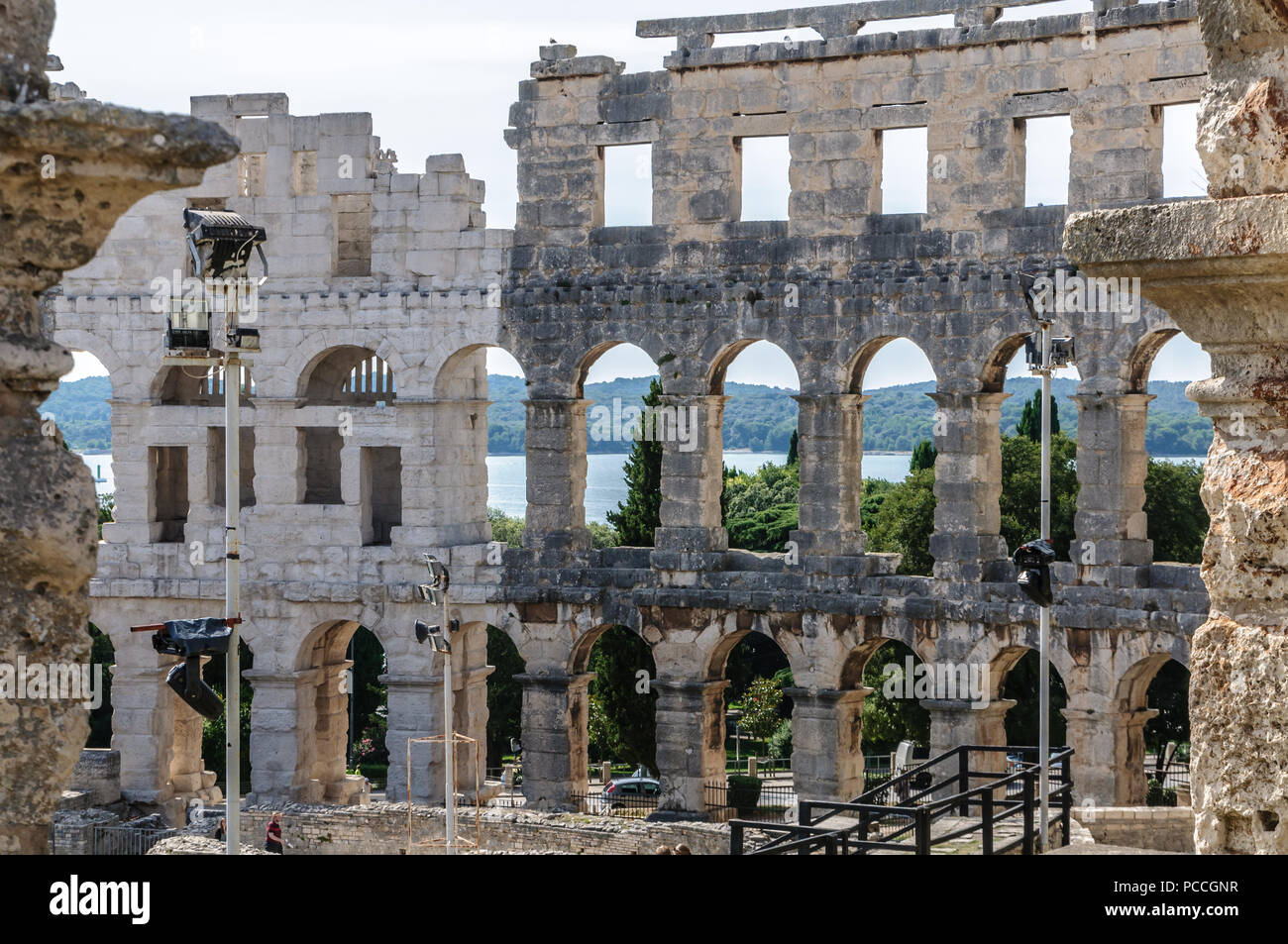 Pula, Croatia - Amphitheatre Stock Photo - Alamy
