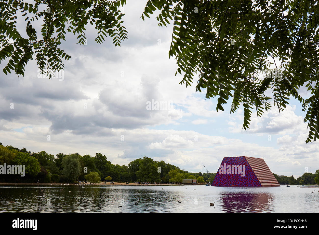 Mastaba pyramid art installation by Christo Stock Photo - Alamy