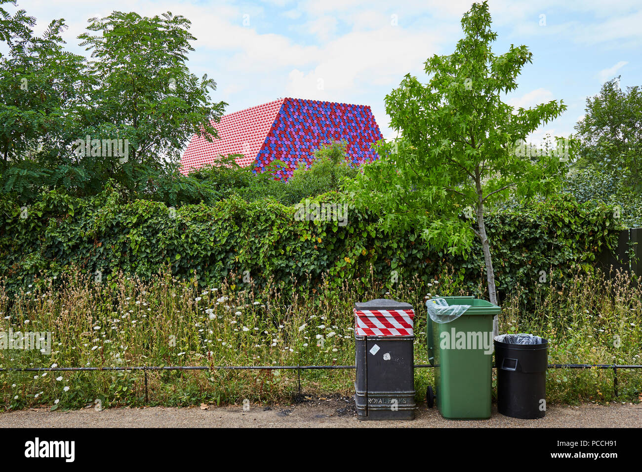Mastaba pyramid art installation by Christo Stock Photo - Alamy