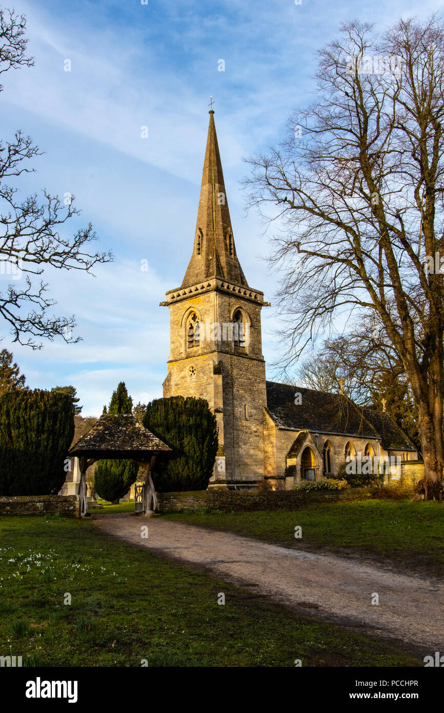 St Mary's Church, Lower Slaughter Stock Photo - Alamy