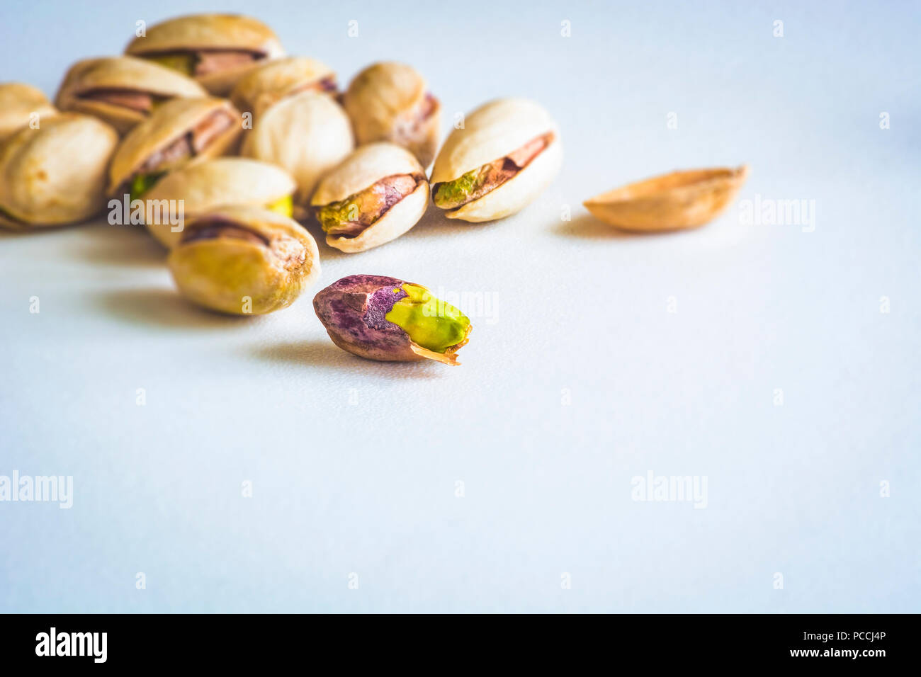 Close Up Group Of Dry, Fresh And Large Raw Pistachio Nuts In Shell ...