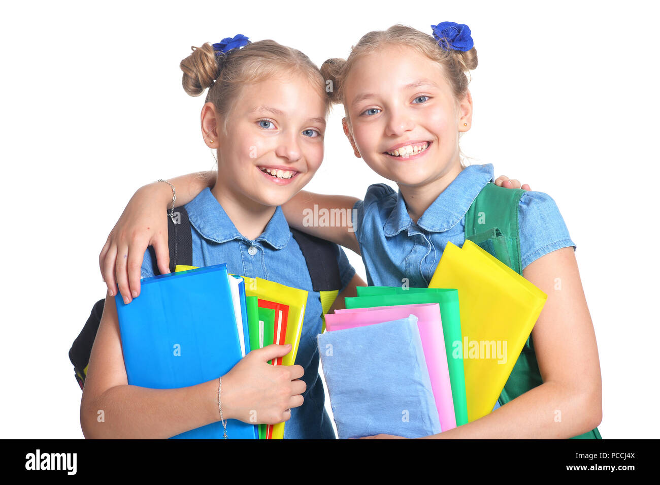 Cute schoolgirls posing hi-res stock photography and images - Alamy