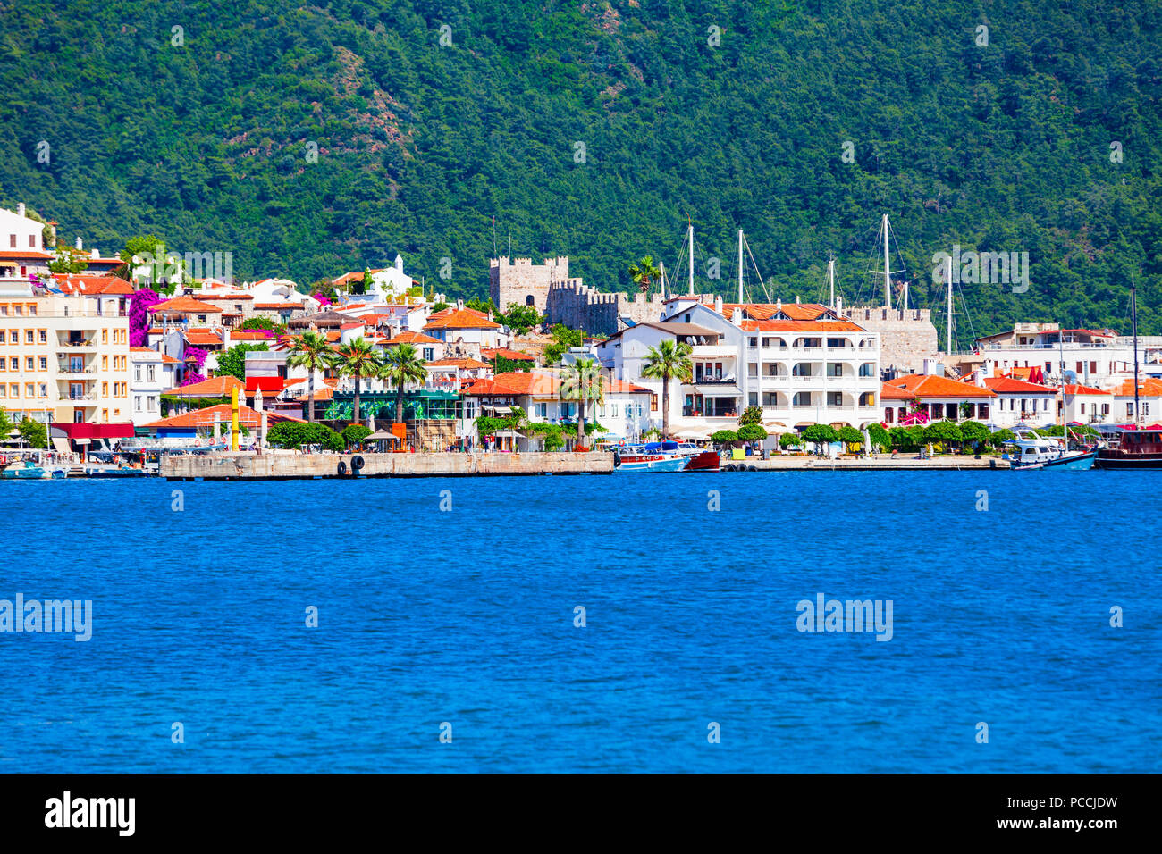Marmaris city aerial panoramic view in Turkey Stock Photo - Alamy