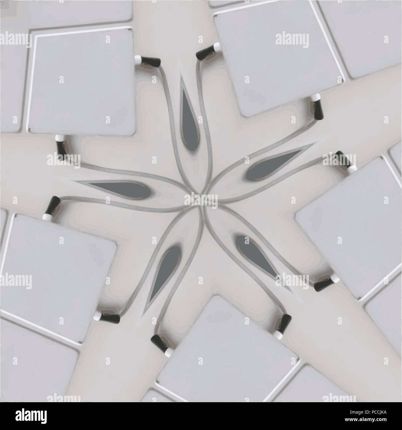 grey abstract star tile background pattern, vector illustration Stock ...