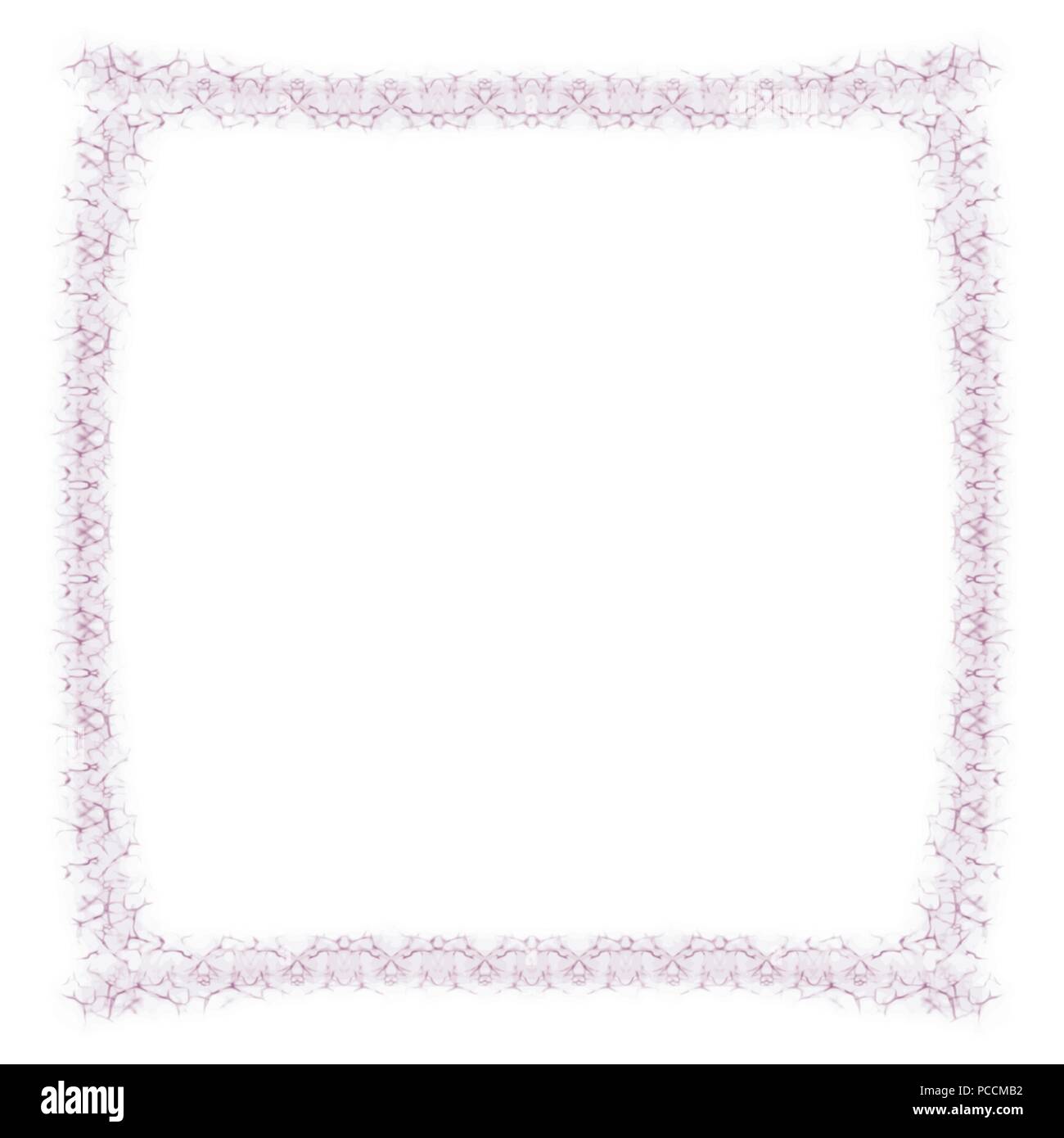 pink watercolor frame border pattern, vector illustration Stock Vector ...