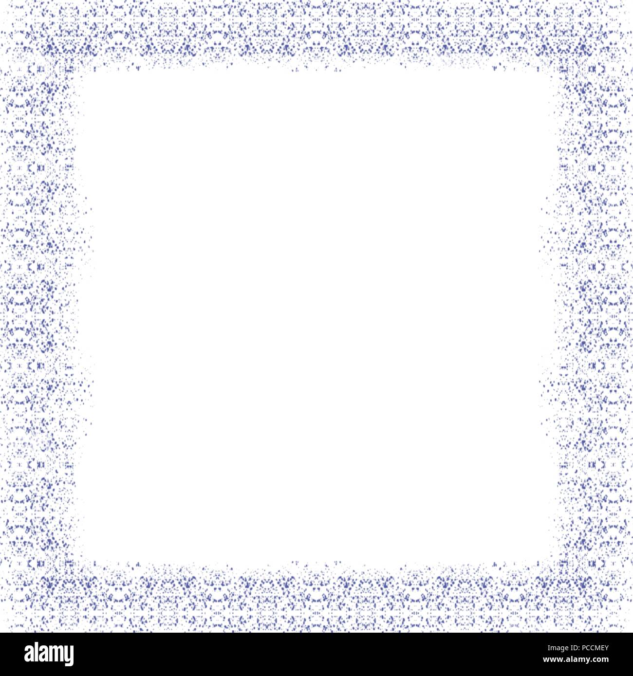 violet floral watercolor frame border pattern, vector illustration ...