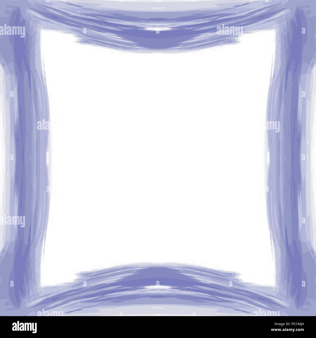 violet watercolor frame border pattern, vector illustration Stock ...