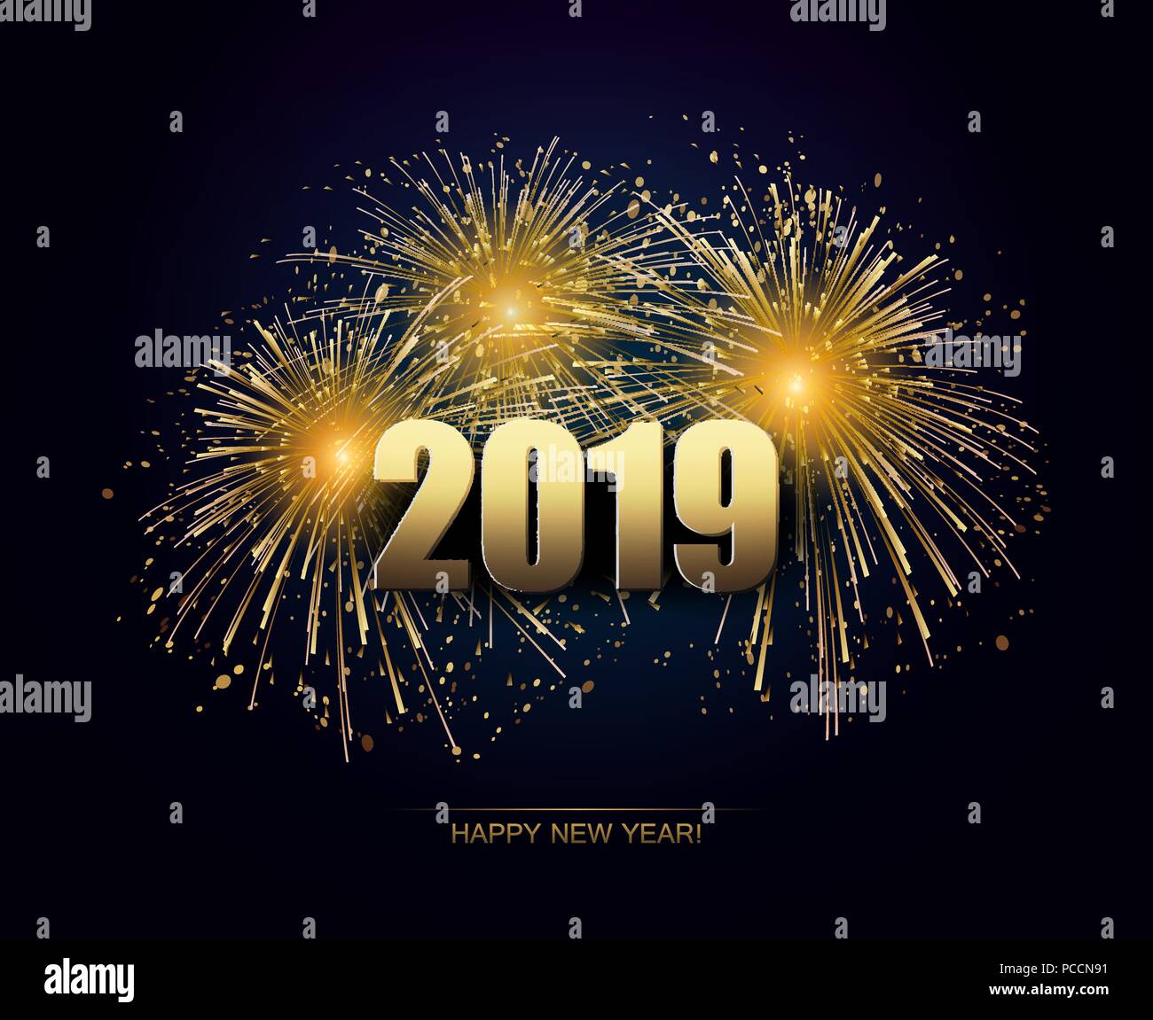 Vector Holiday Fireworks Background Stock Vector Image & Art - Alamy