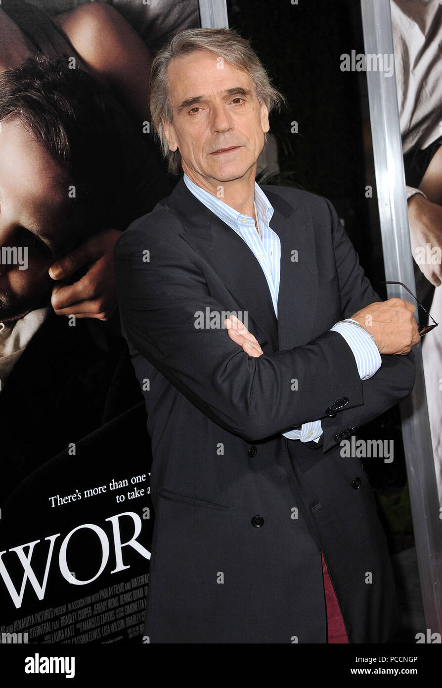 Jeremy Irons at The Words Premiere at the Arclight Theatre in Los ...