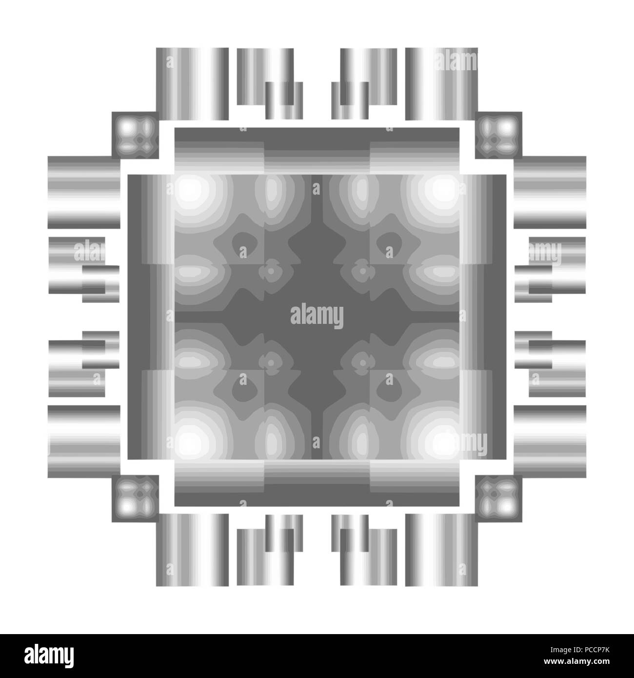 Black Abstract Square Gradient Tile Pattern Vector Illustration Stock