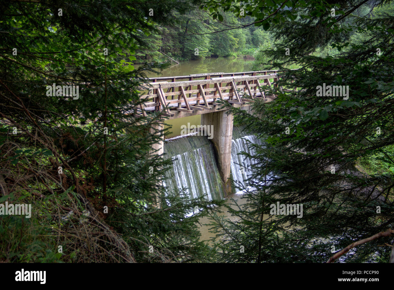 TARA National Park, Western Serbia - View of Lake Jarevac dam Stock ...
