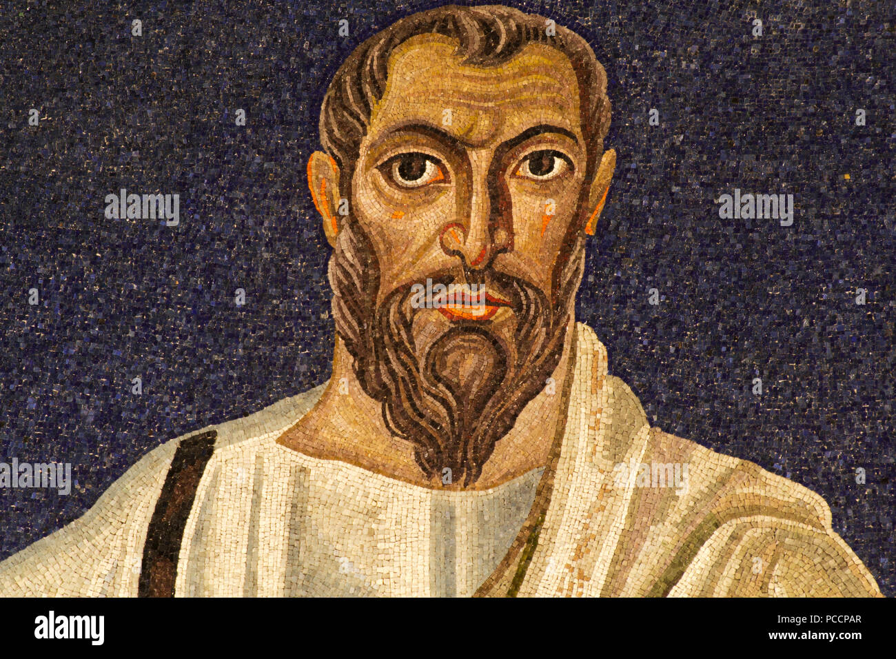 Saint Paul - Detail of the 6th century apse mosaic (530 AC ...