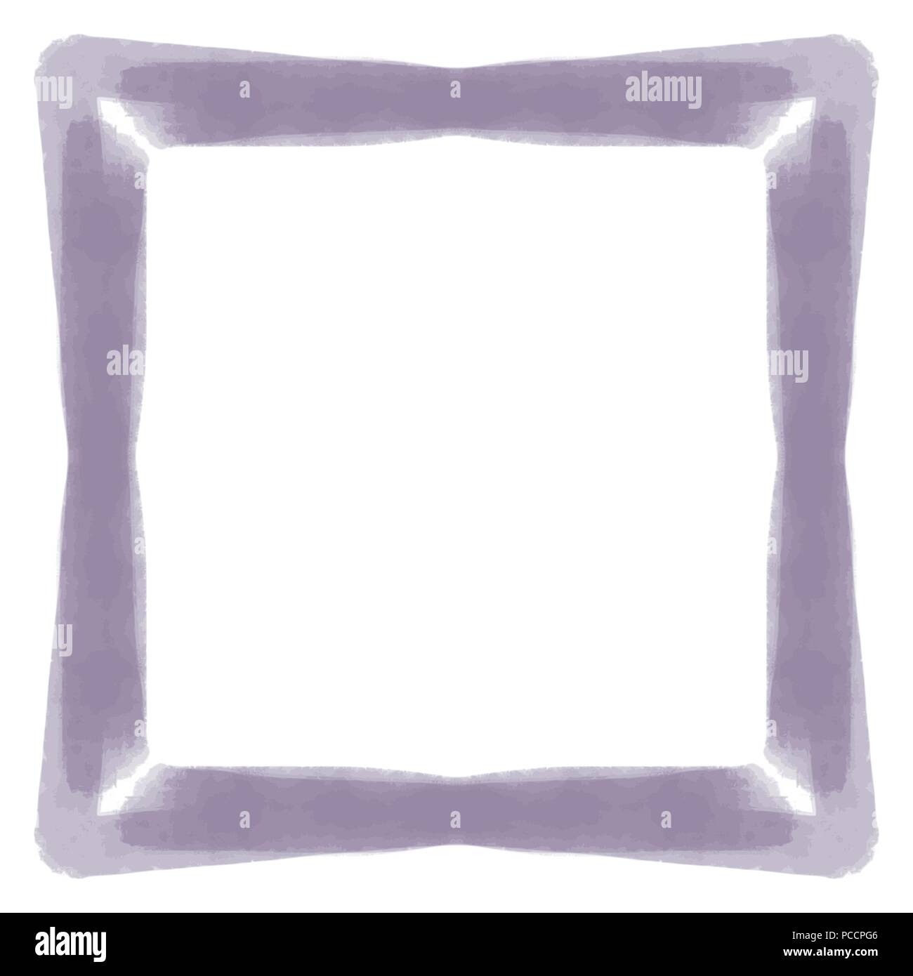 violet art deco watercolor frame border pattern, vector illustration ...