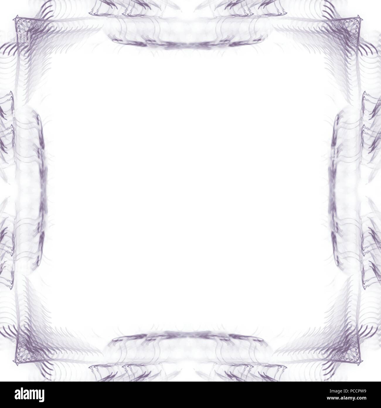 violet watercolor frame border pattern, vector illustration Stock ...