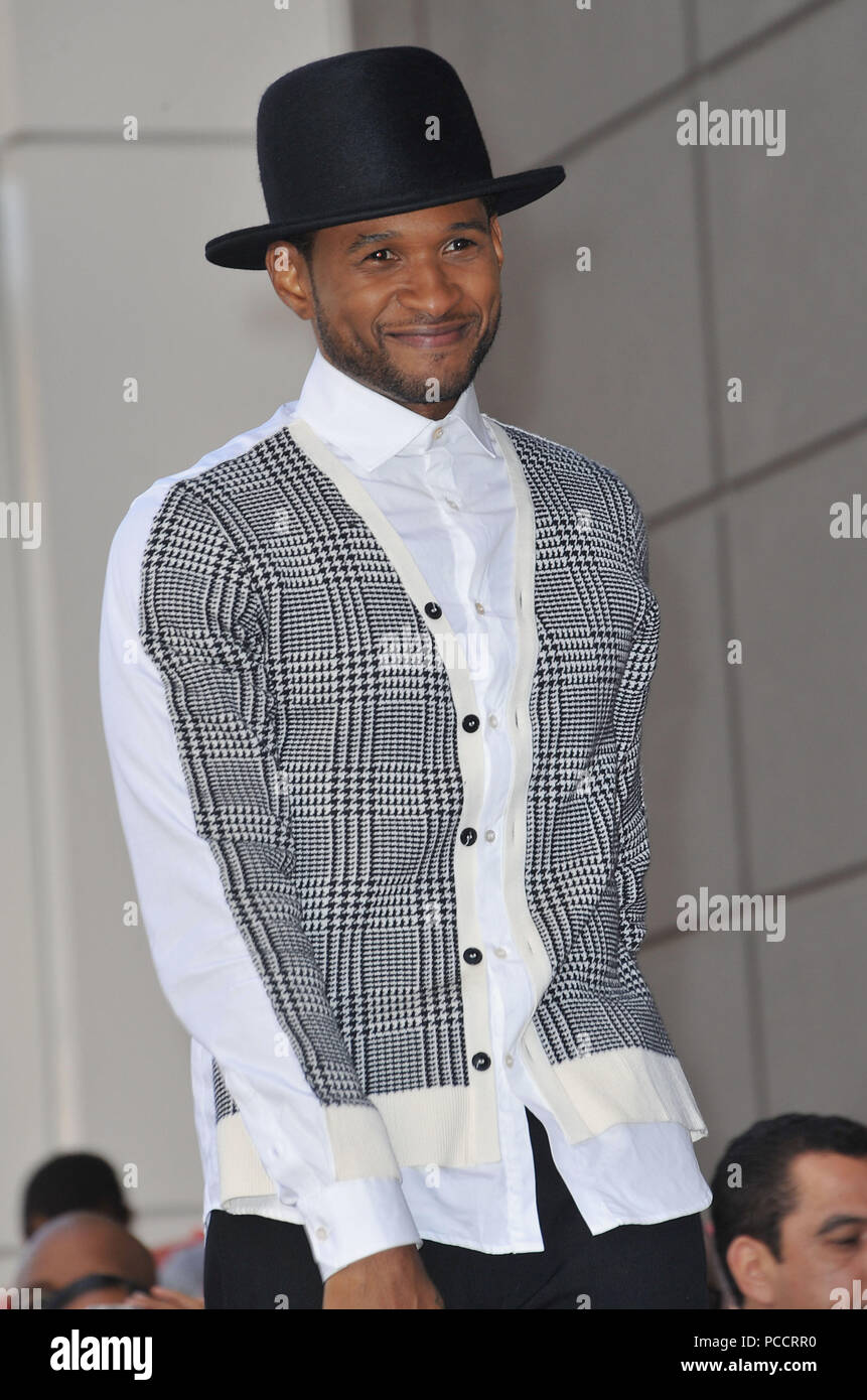 Usher at the star for Kenny Babyface Edmonds on the Hollywood Walk Of ...