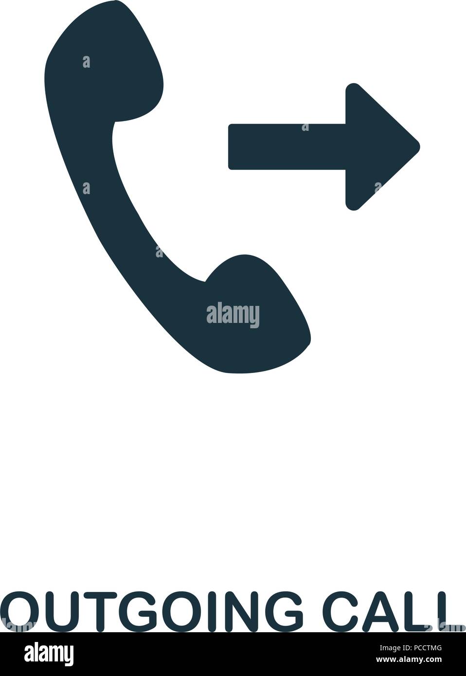 Outgoing Call creative icon. Simple element illustration. Outgoing Call concept symbol design ...