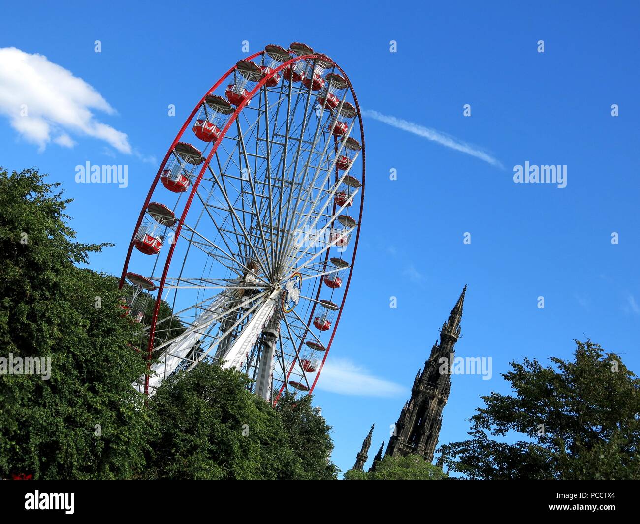 Ferris wheel in the centre of Edinburgh , Scotland Stock Photo - Alamy