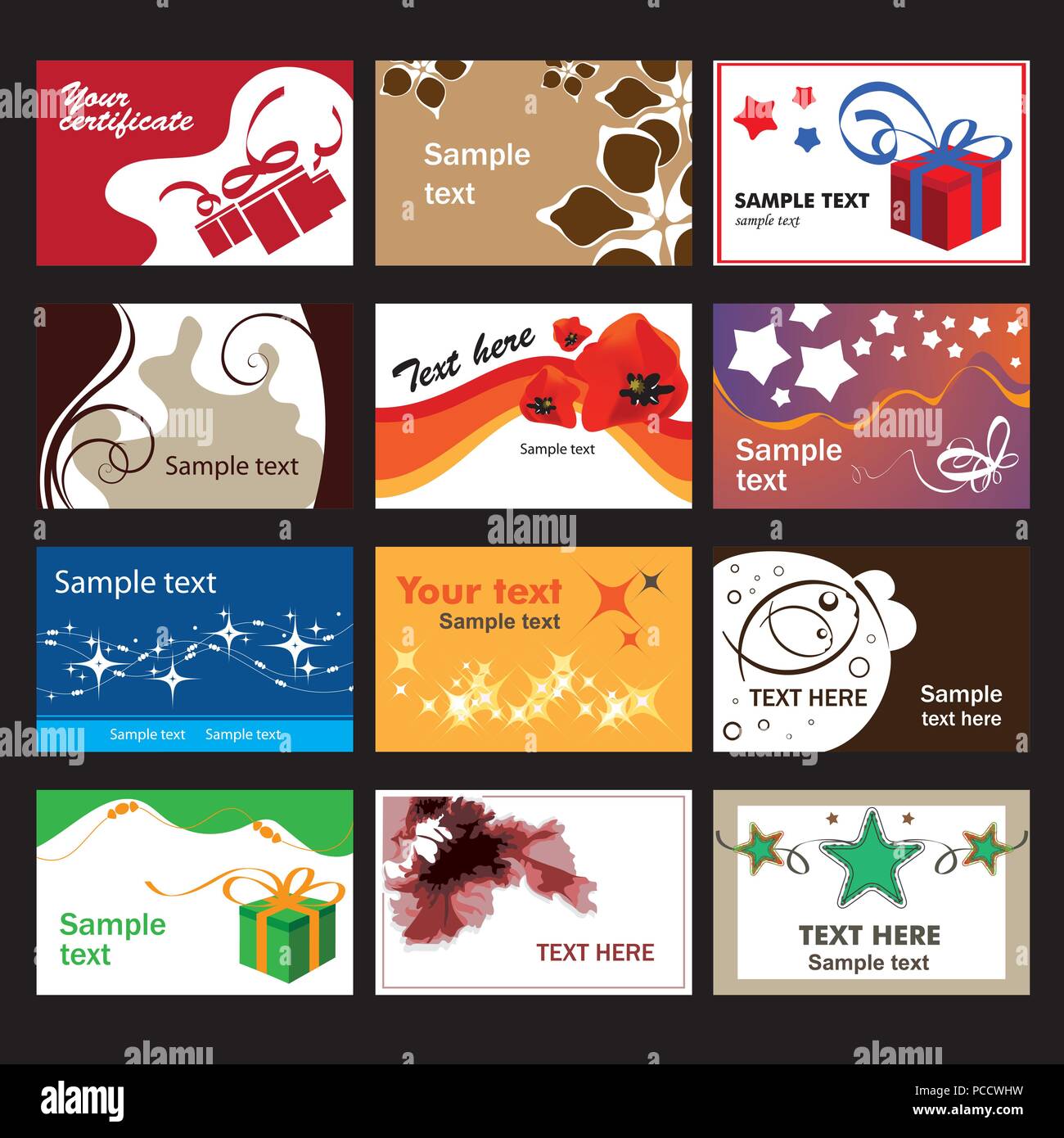 Advertising business card cards Stock Vector Images - Alamy