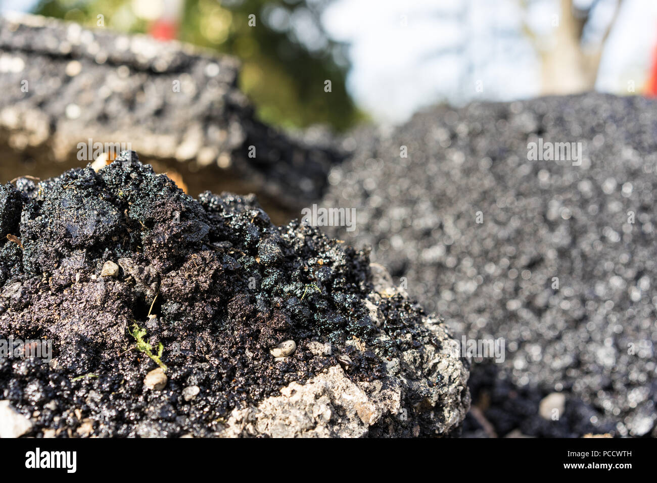 black street concrete cement close up for road construction macro Stock ...
