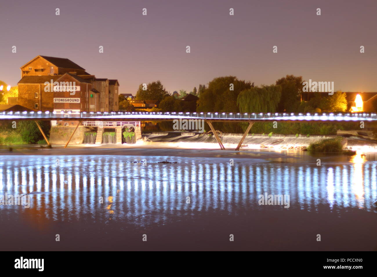 Millennium footbridge castleford hi-res stock photography and images ...